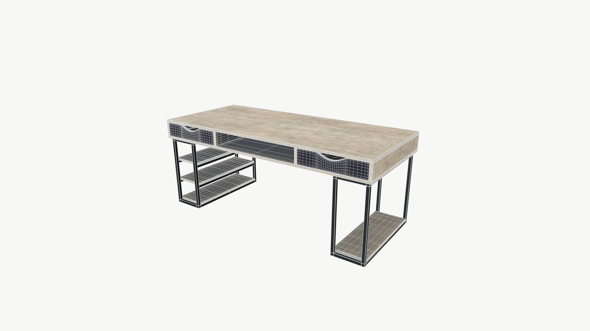 3D Industrial Table - TurboSquid 2337338