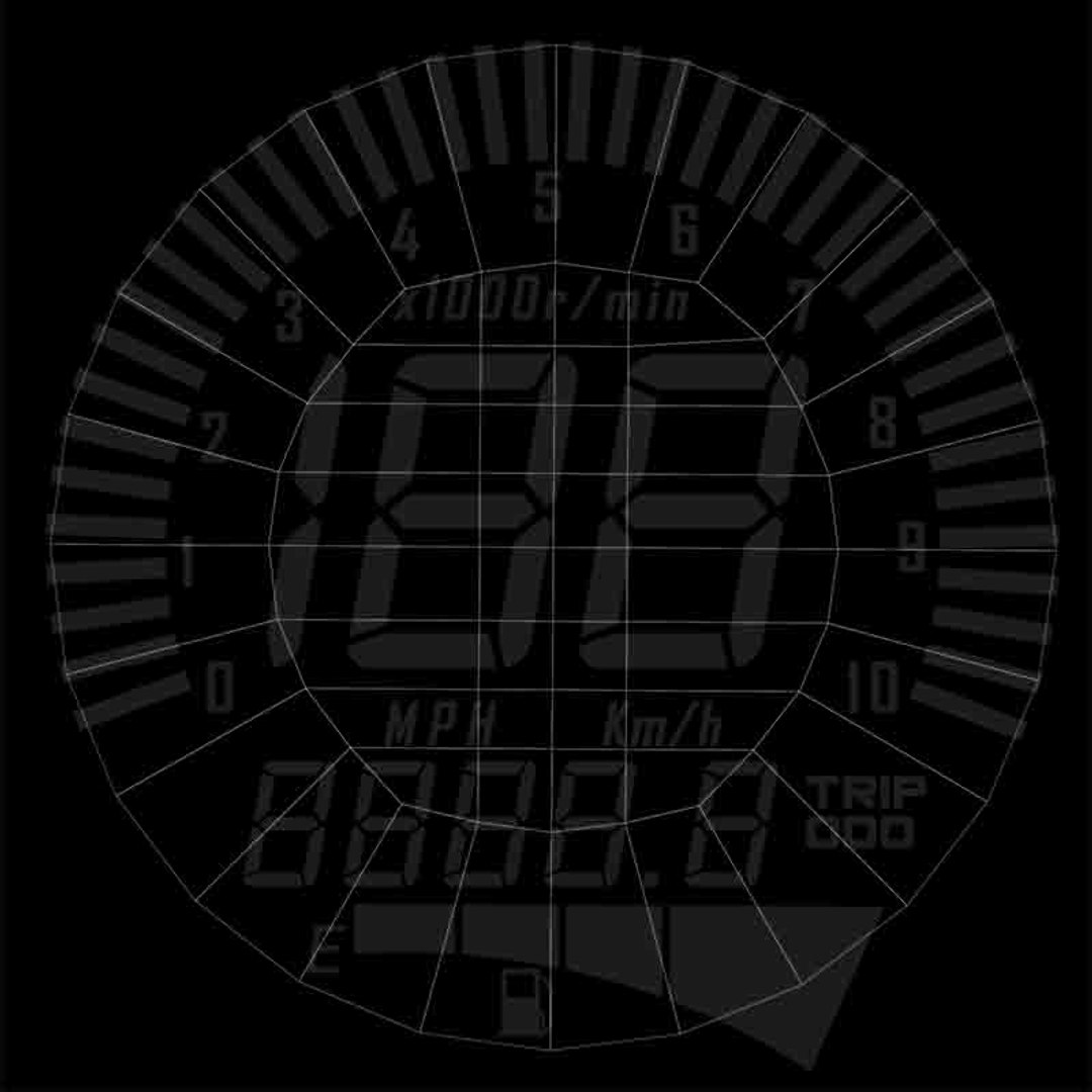 3D Digital Speedometer Model - TurboSquid 1558962