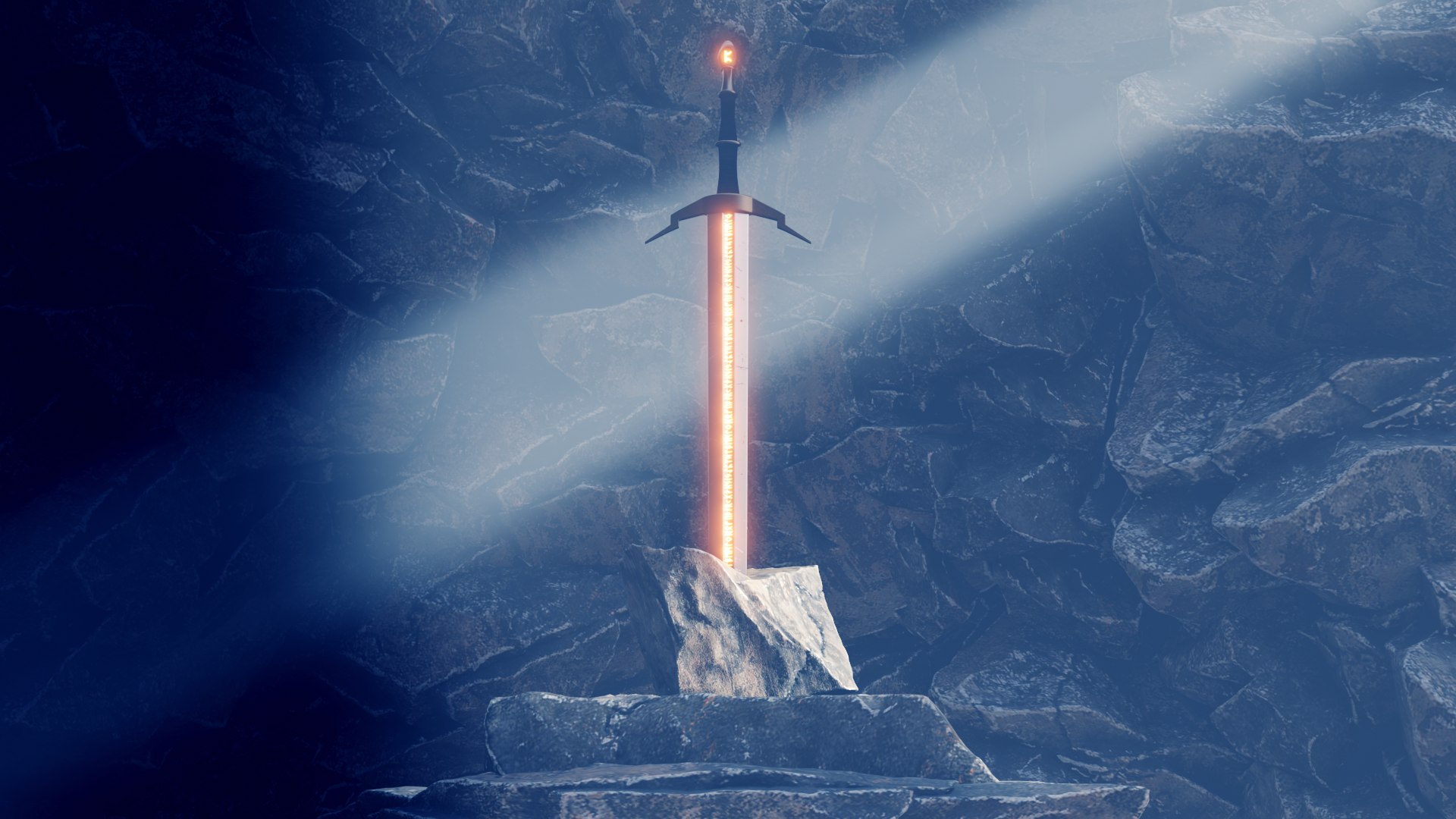 3D Sword In Stone Kit Model - TurboSquid 2019038