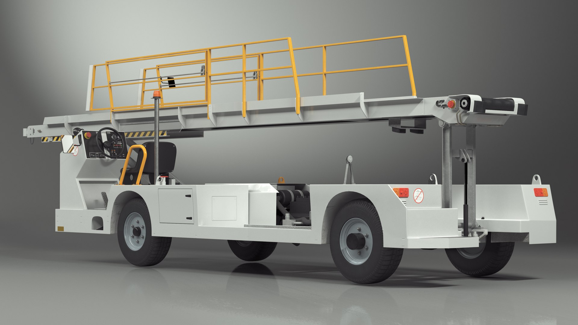 3D TLD Aircraft Baggage Belt Loader - TurboSquid 2140983