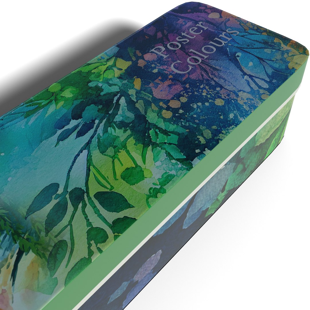 Poster Color Box Paint model - TurboSquid 2096575