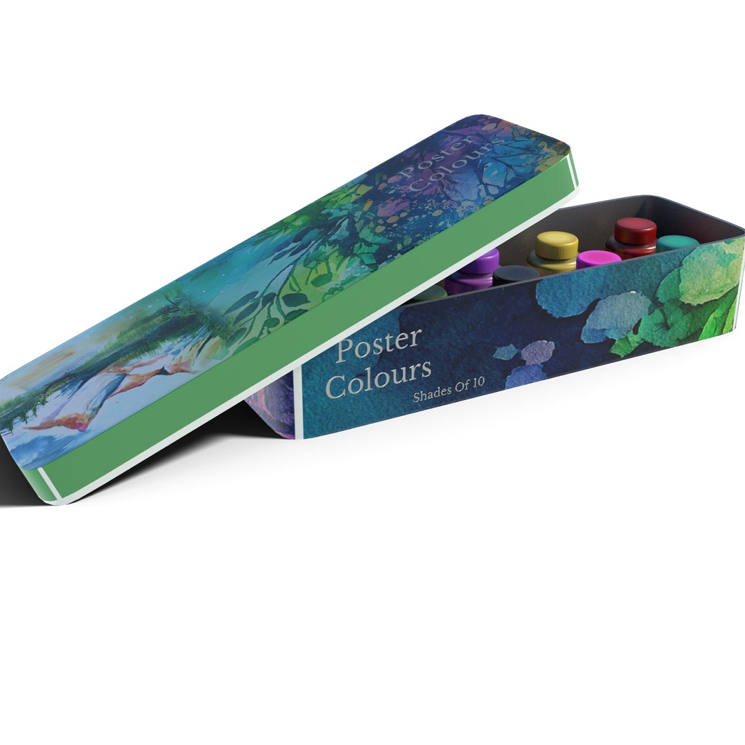Poster Color Box Paint model - TurboSquid 2096575