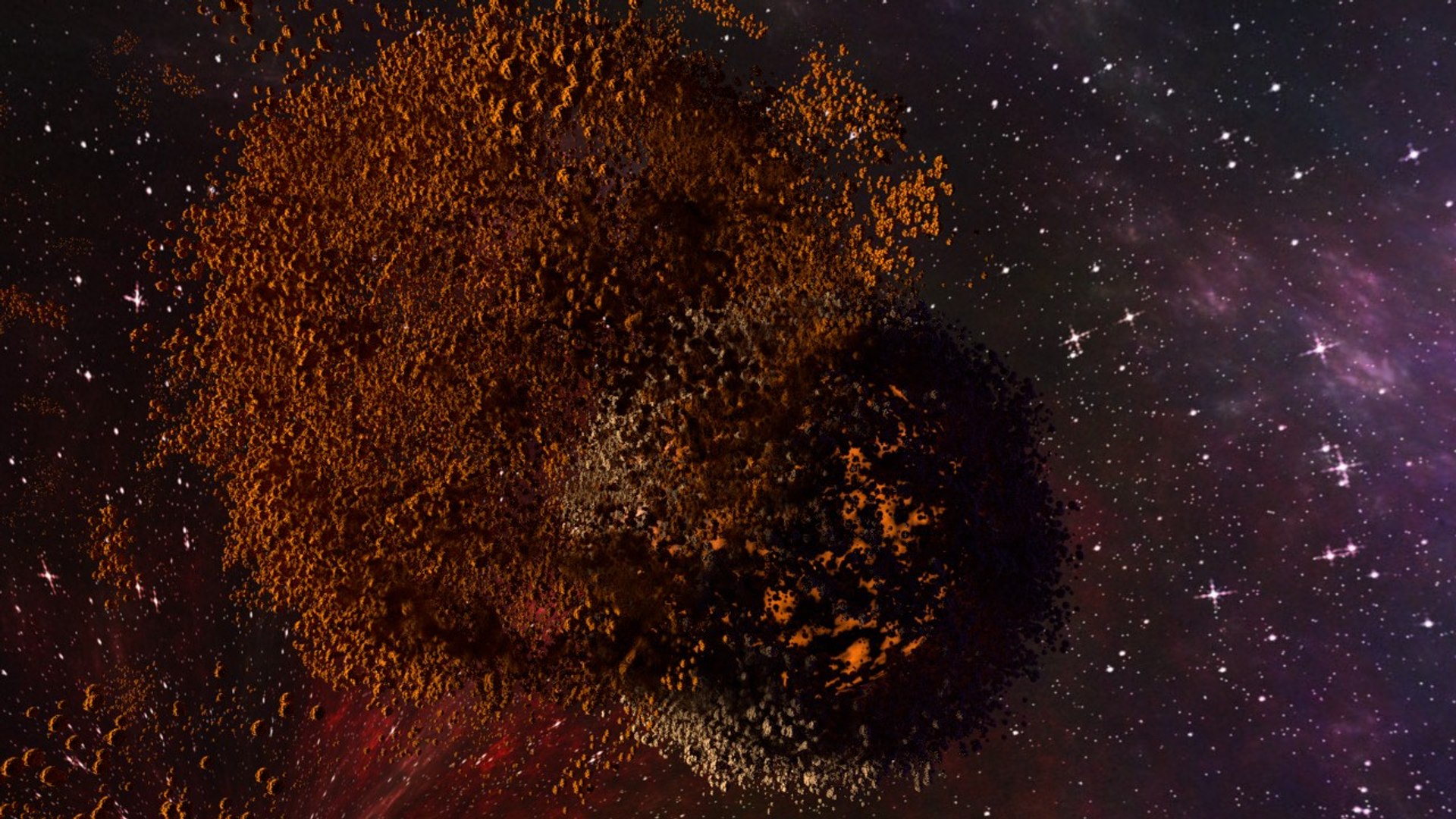 3D Model Planet Colliding Animation - TurboSquid 1516256