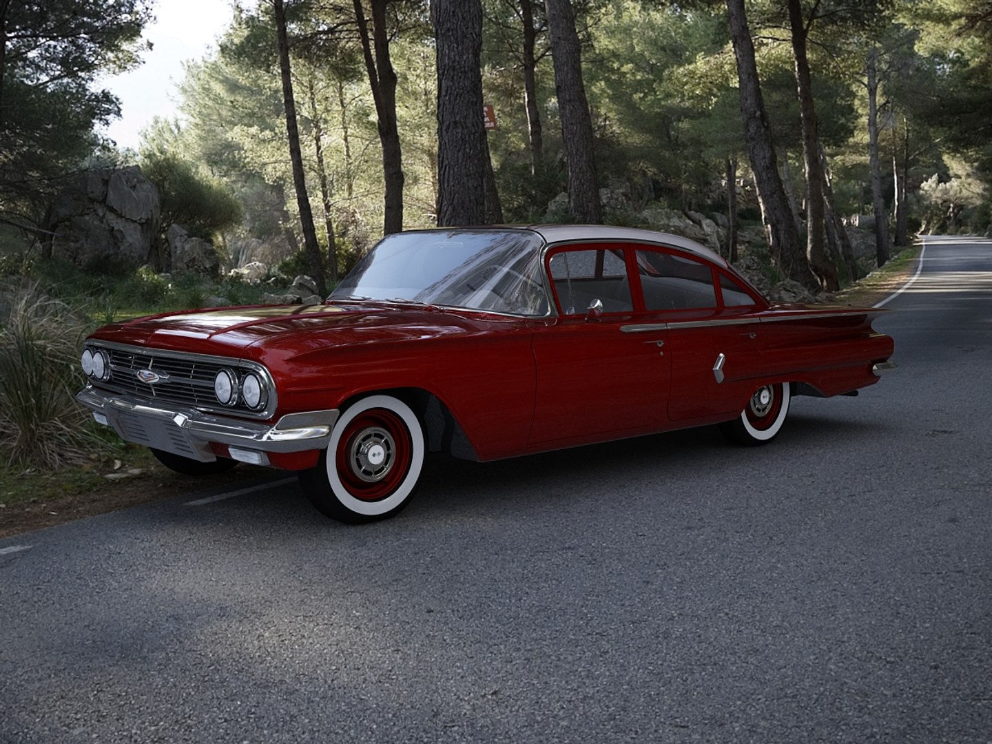 3d Chevrolet Biscayne Sedan