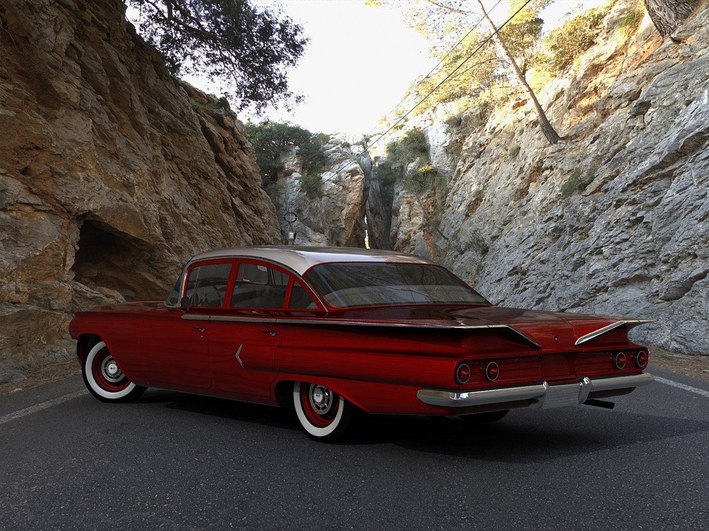 3d Chevrolet Biscayne Sedan