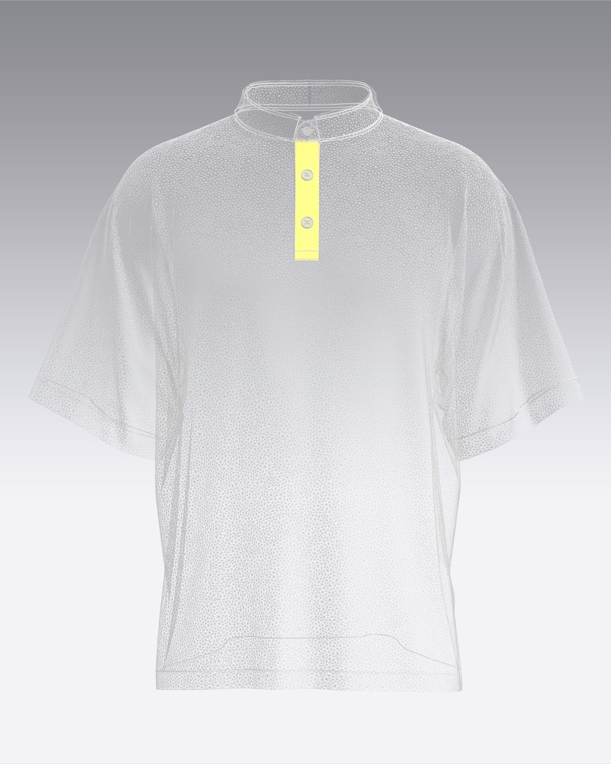 3D Model Mens Crinkled Texture Polo Shirt - TurboSquid 2267423