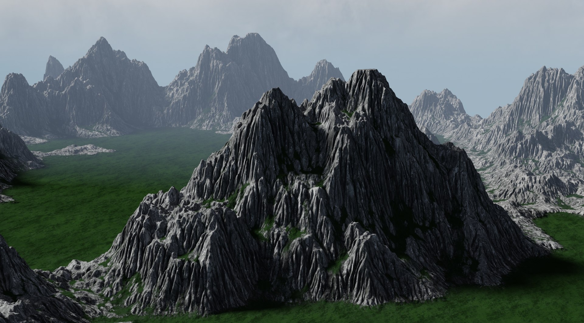 3D Rock Mountains Landscape - TurboSquid 1552032