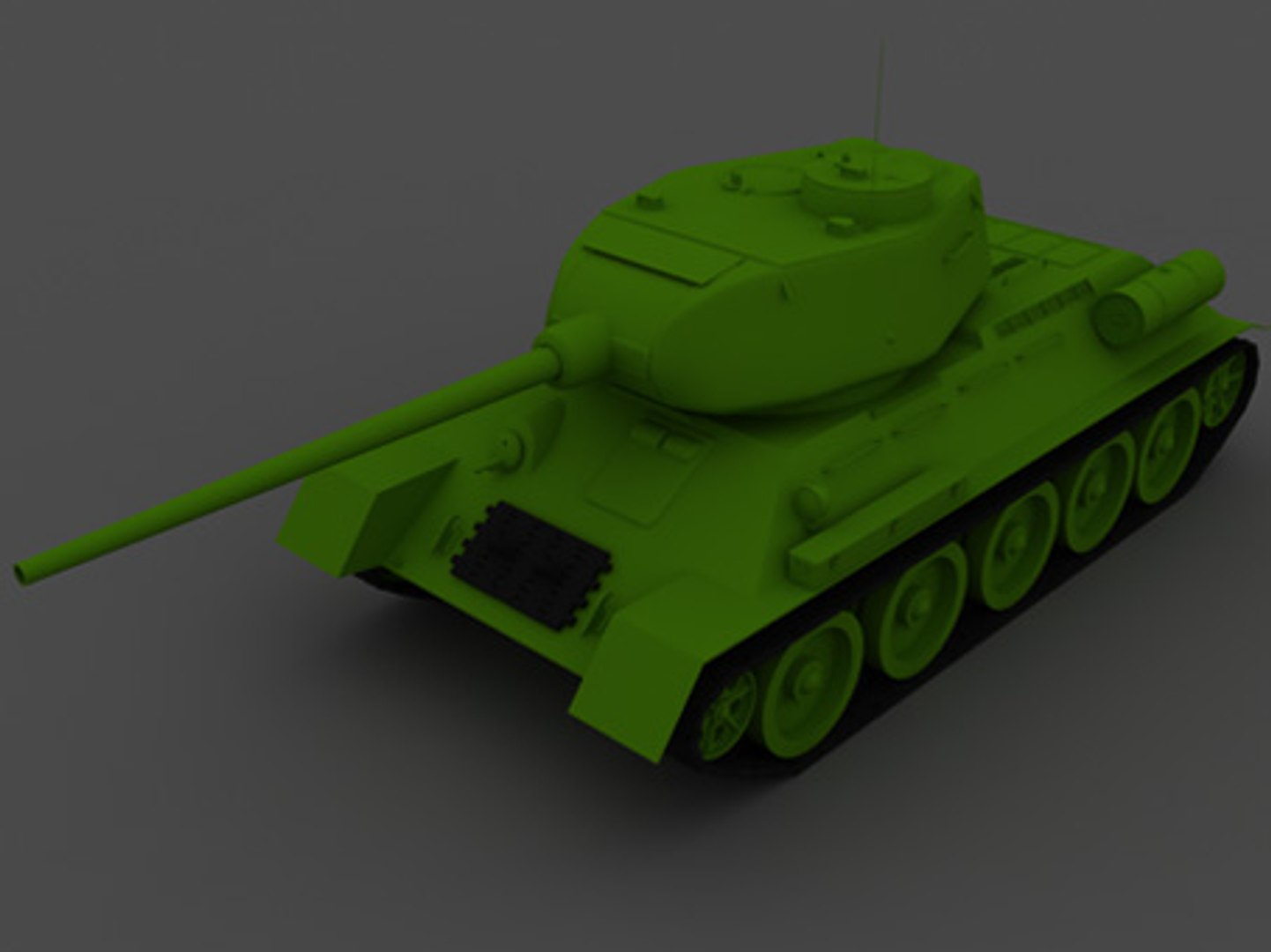 3d model tank t-34-85