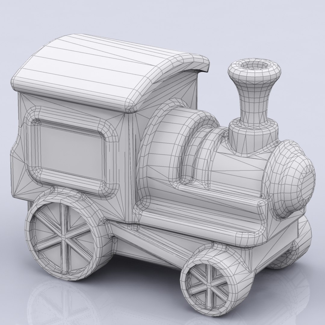3d Porcelain Train Figure