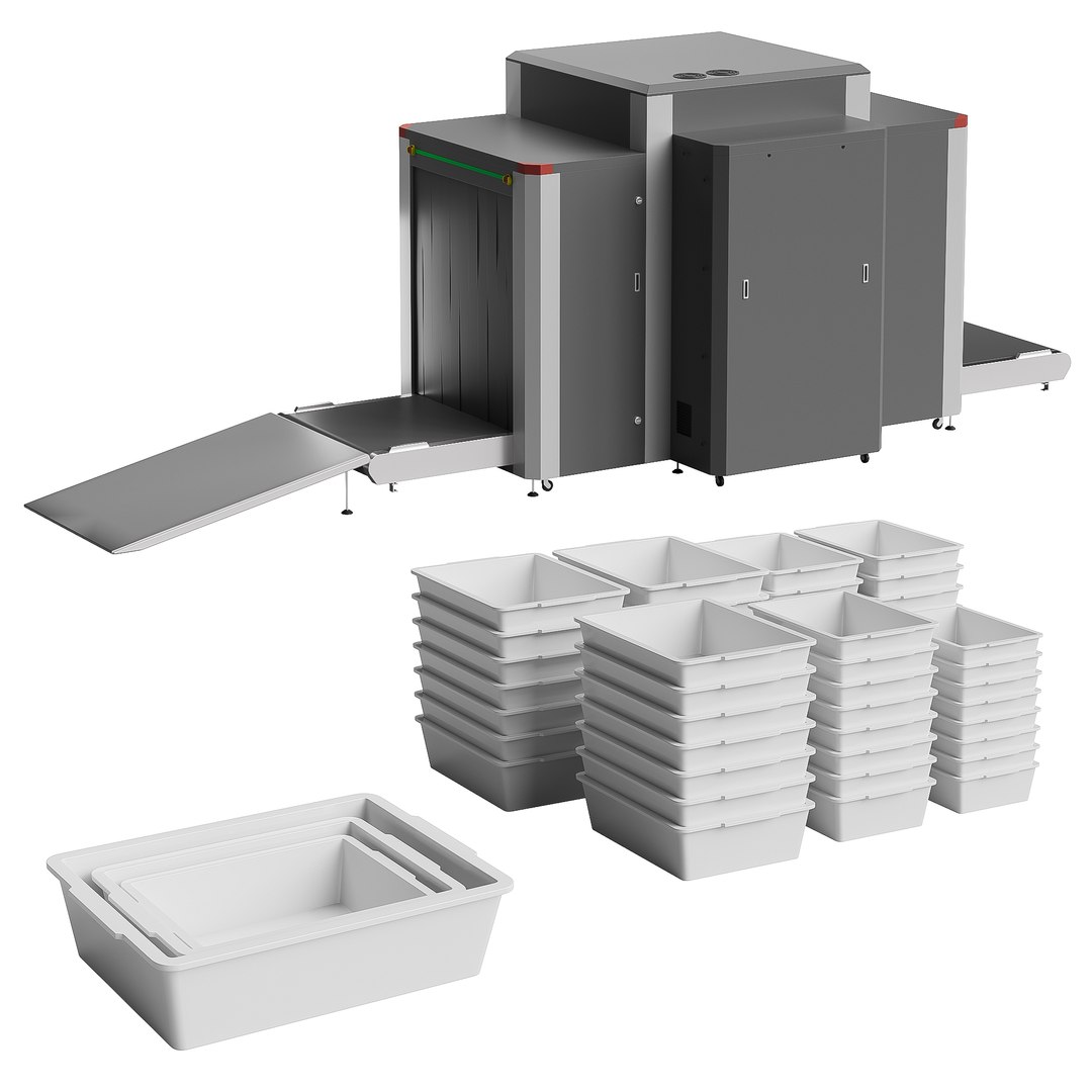 HP-SE100100D Large Dual View X-ray Screening System 3D - TurboSquid 2396821