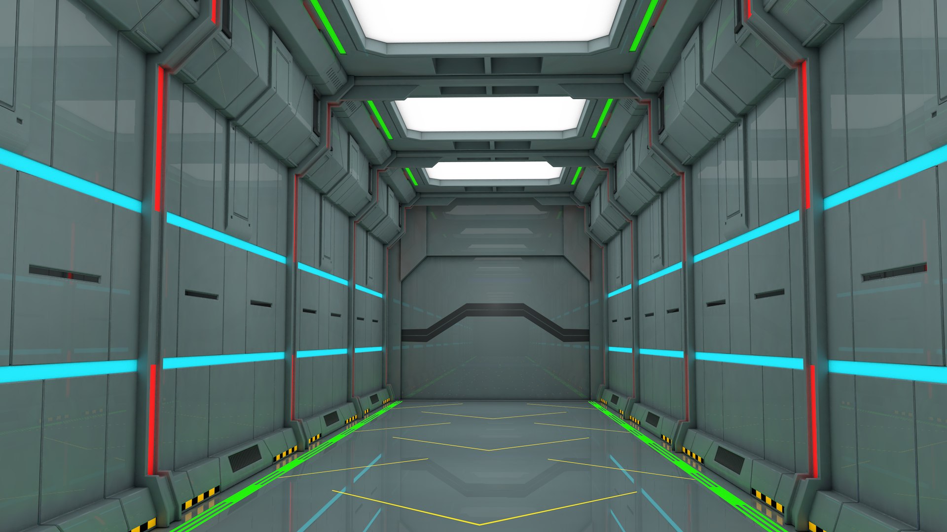 Sci Fi Corridor Model - TurboSquid 2373421
