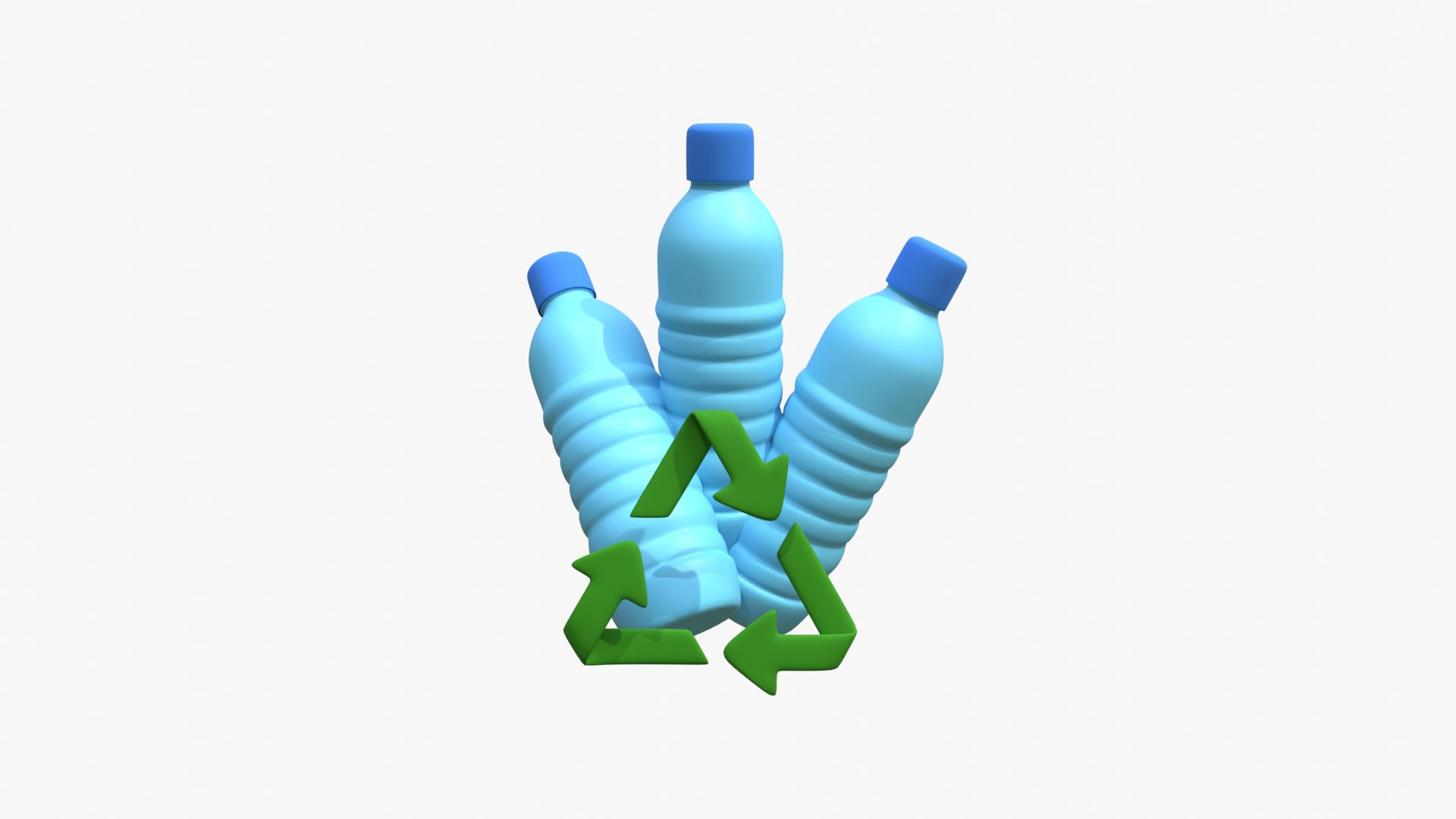 3D Recycle Plastic Bottle Model - TurboSquid 2255264