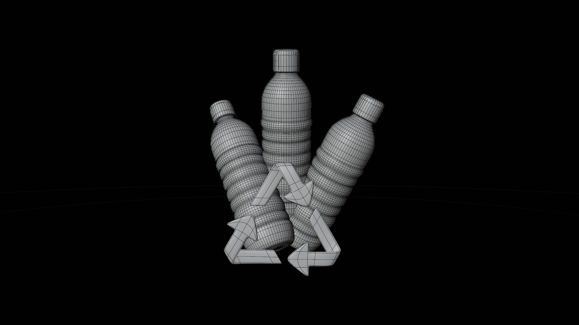 3D Recycle Plastic Bottle Model - TurboSquid 2255264