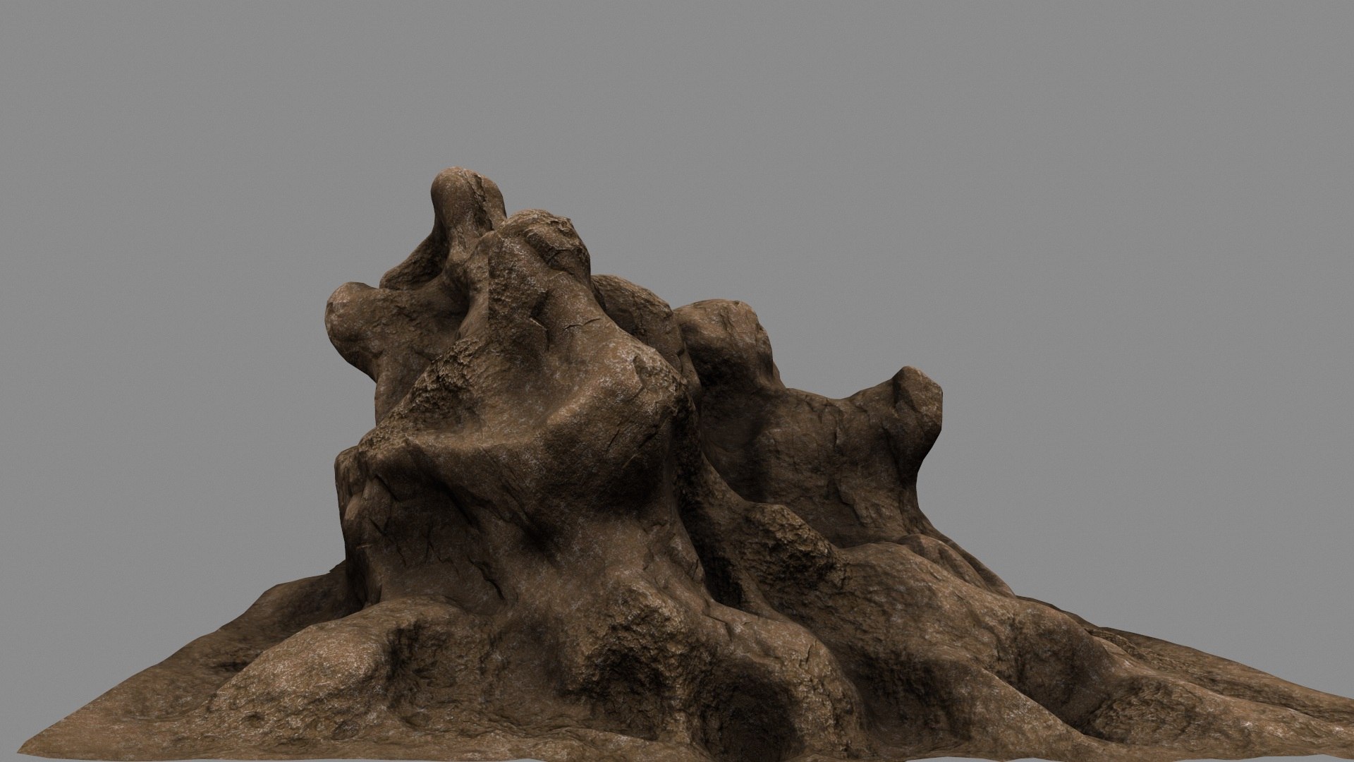 3d Rock Mount Model