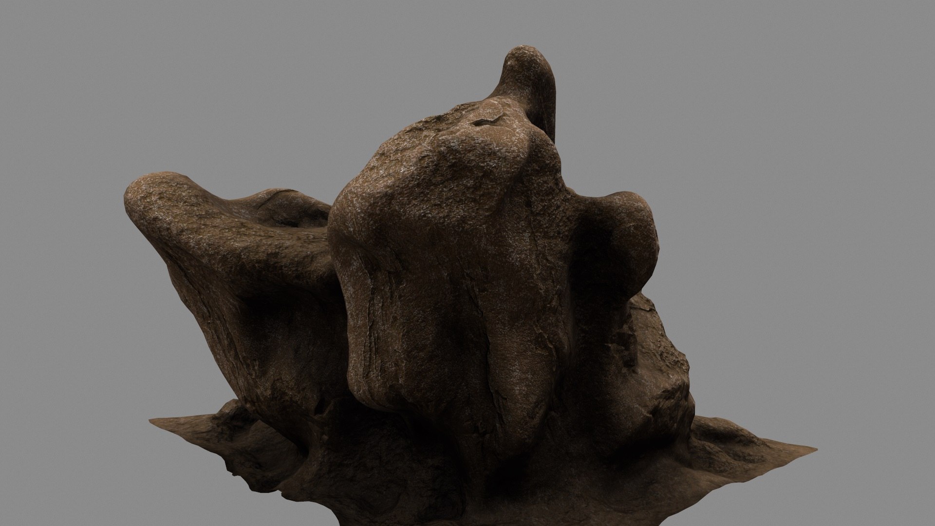 3d Rock Mount Model