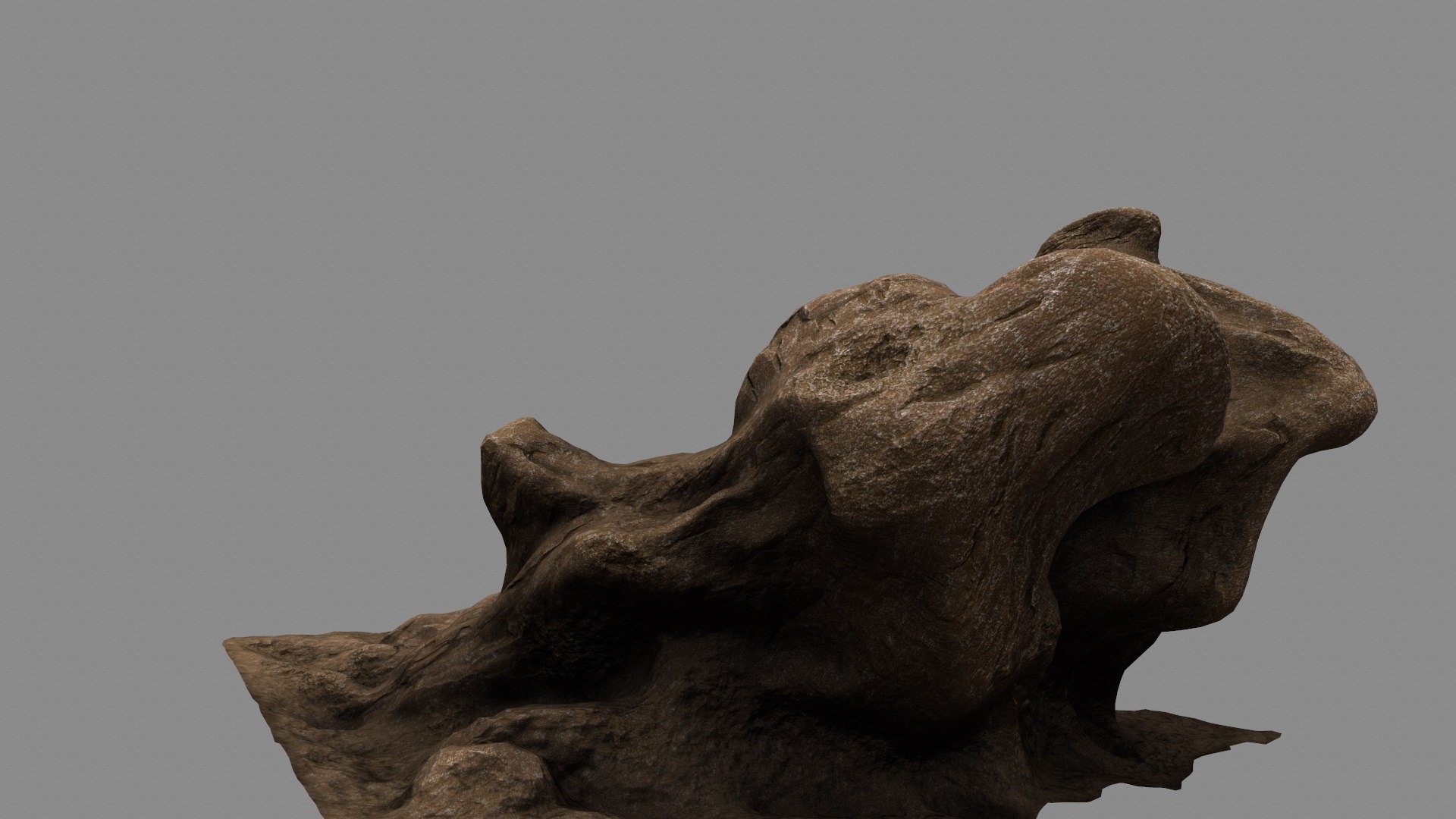 3d Rock Mount Model