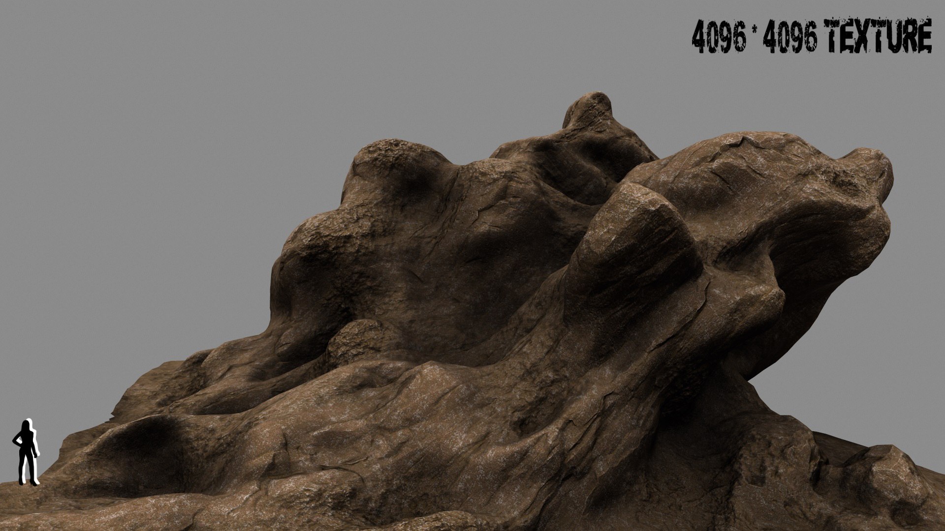 3d Rock Mount Model