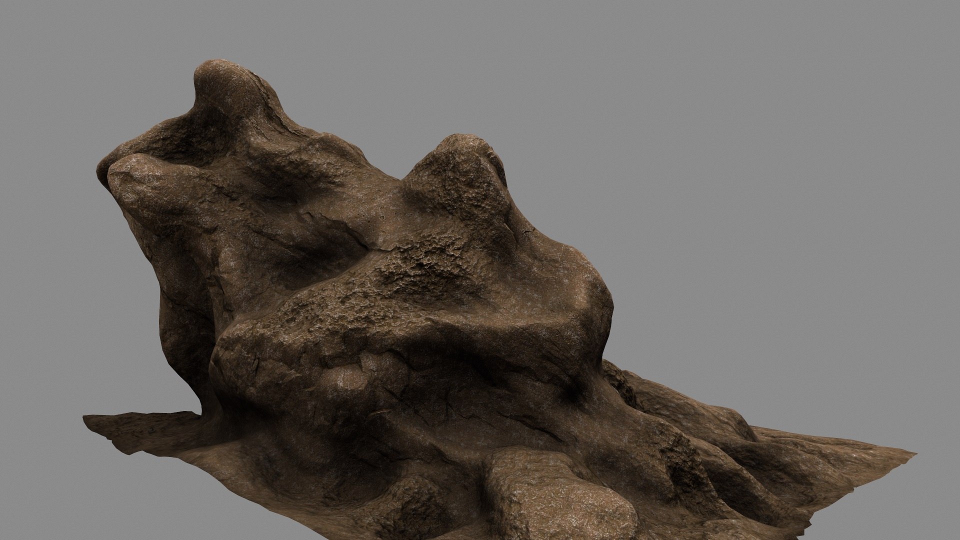 3d Rock Mount Model