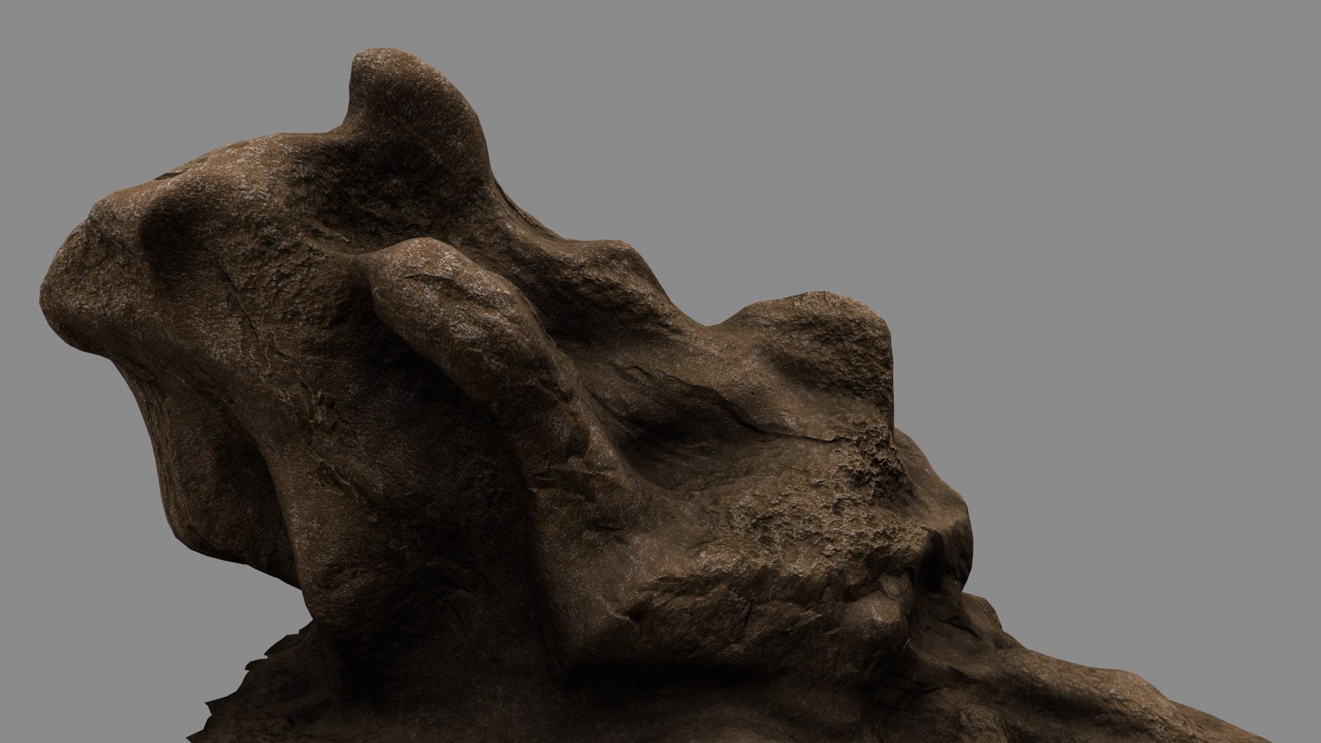3d Rock Mount Model
