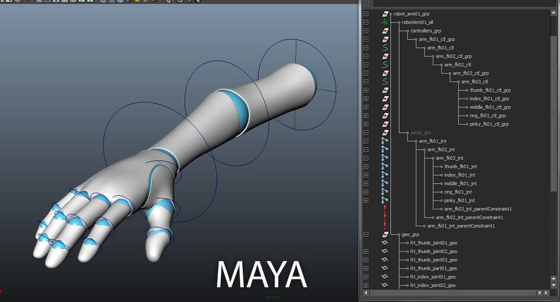 Humanoid Robotic Arm 3d Ma