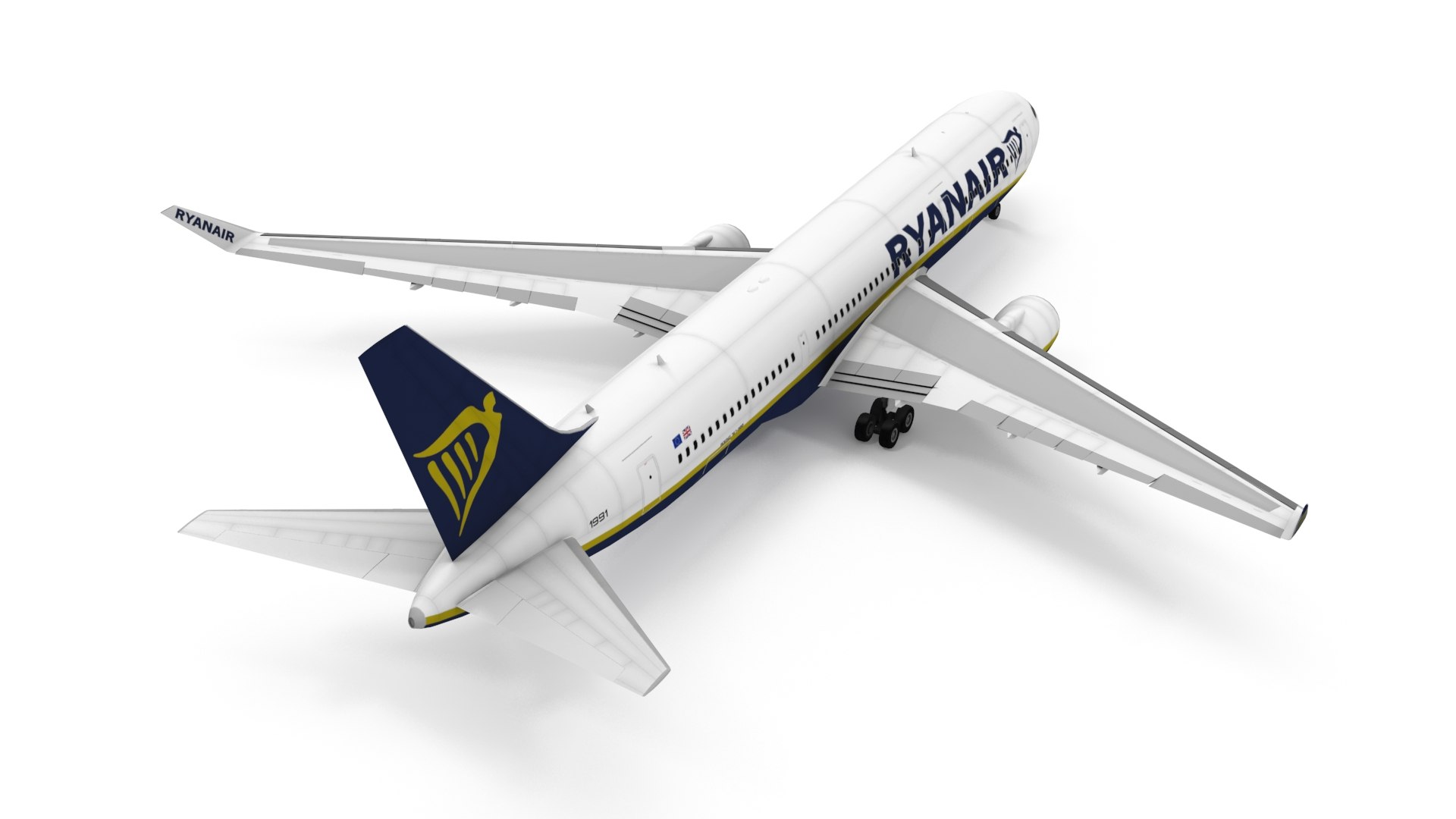 3D Boeing 767-300ER Ryanair Airlines - TurboSquid 1904818