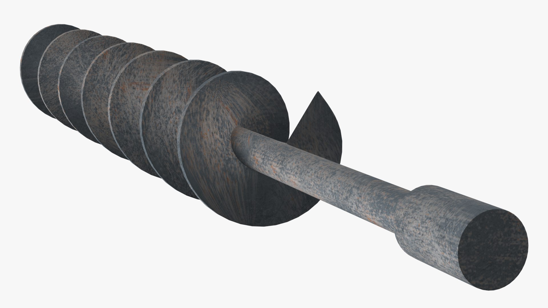 Old Earth Auger Bit 3D Model - TurboSquid 2104811