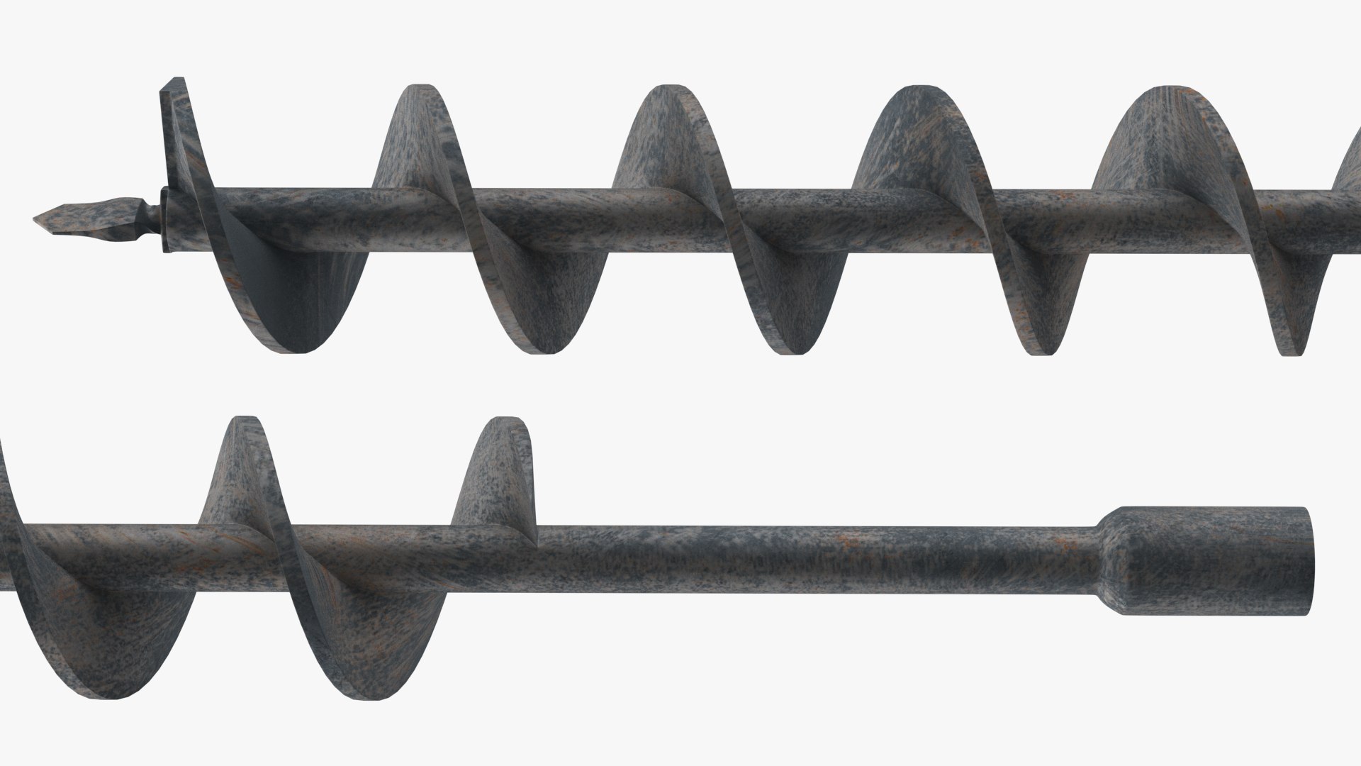 Old Earth Auger Bit 3D Model - TurboSquid 2104811