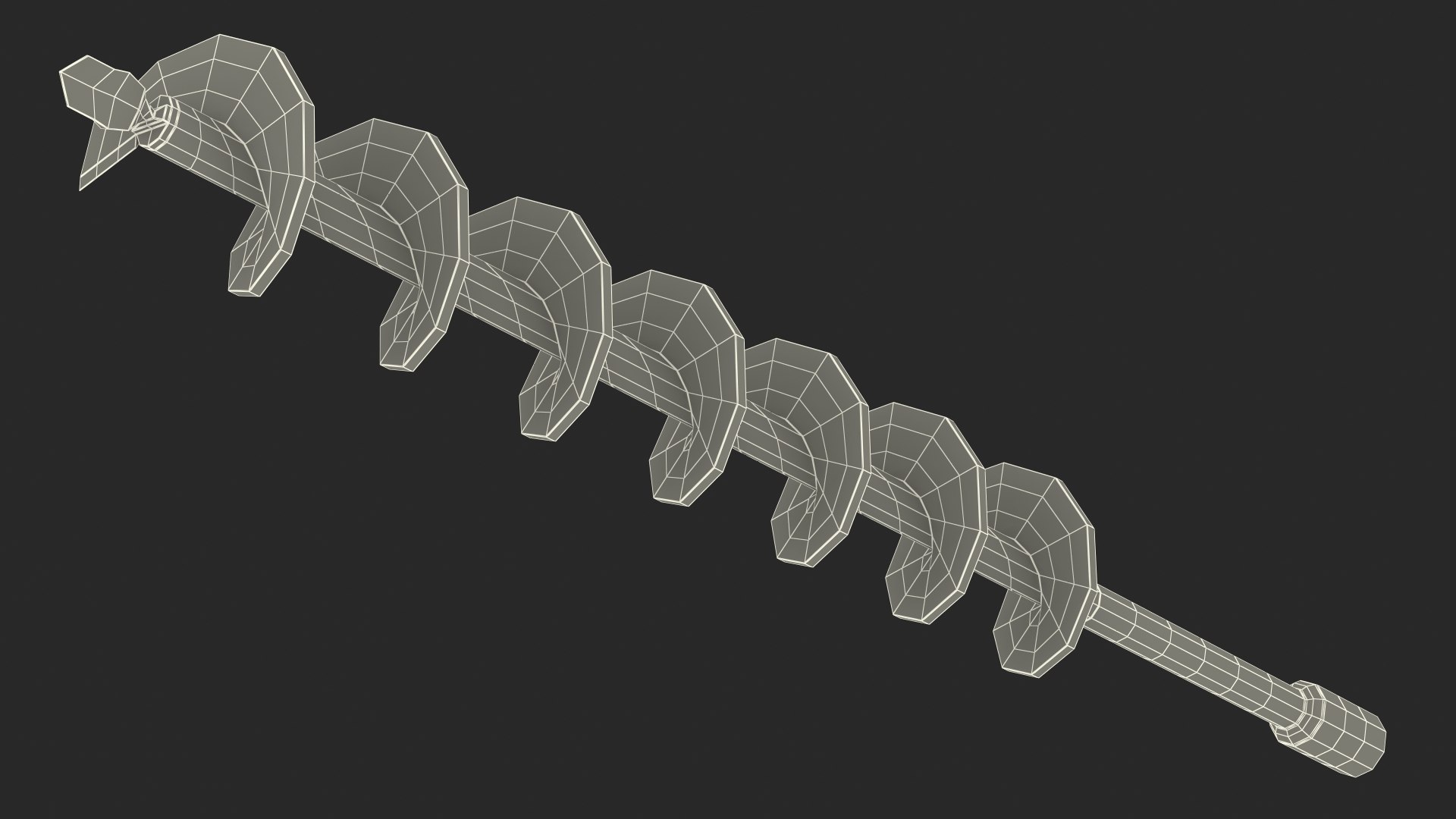 Old Earth Auger Bit 3D Model - TurboSquid 2104811