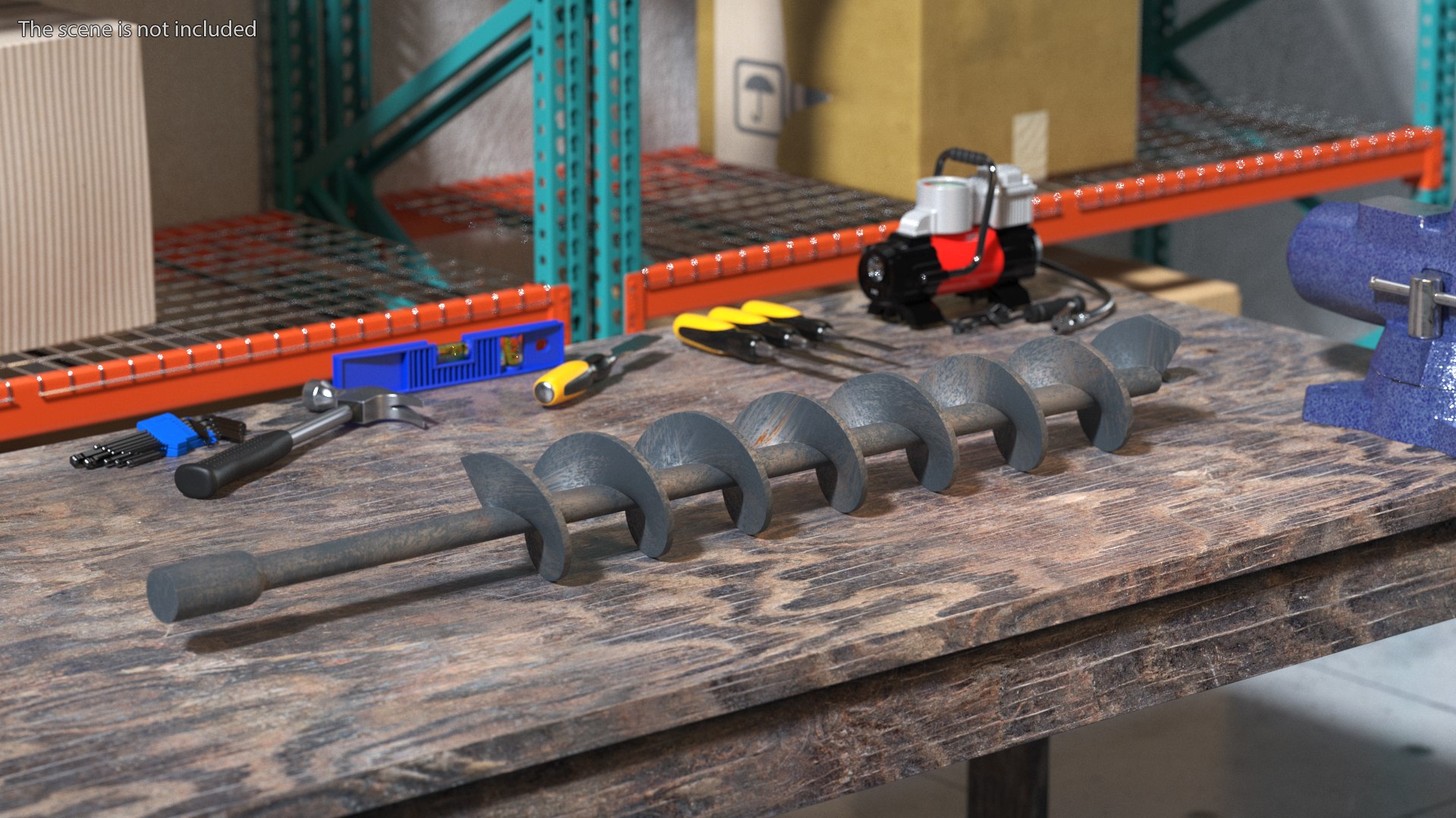 Old Earth Auger Bit 3D Model - TurboSquid 2104811