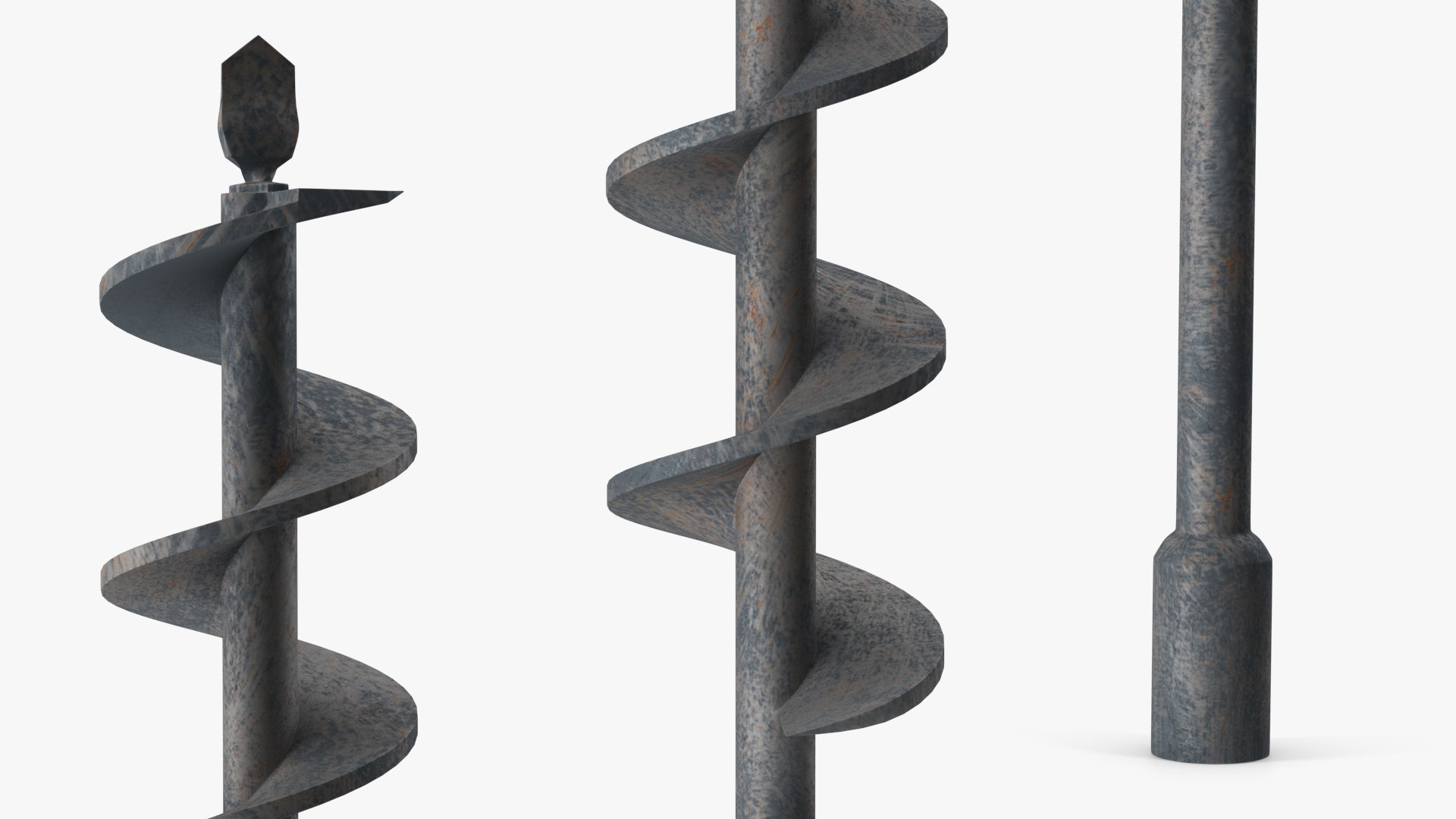 Old Earth Auger Bit 3D Model - TurboSquid 2104811