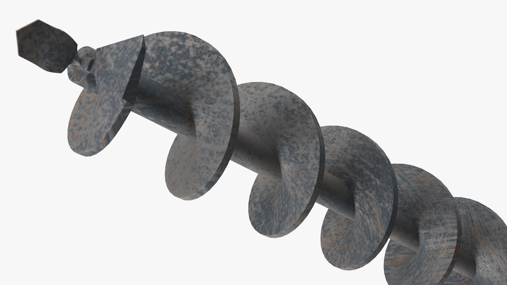 Old Earth Auger Bit 3D Model - TurboSquid 2104811