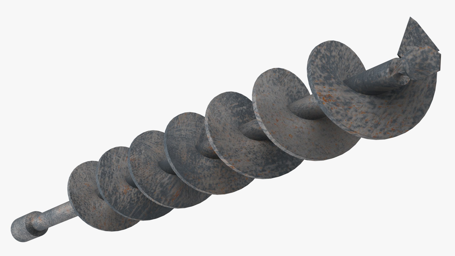 Old Earth Auger Bit 3D Model - TurboSquid 2104811