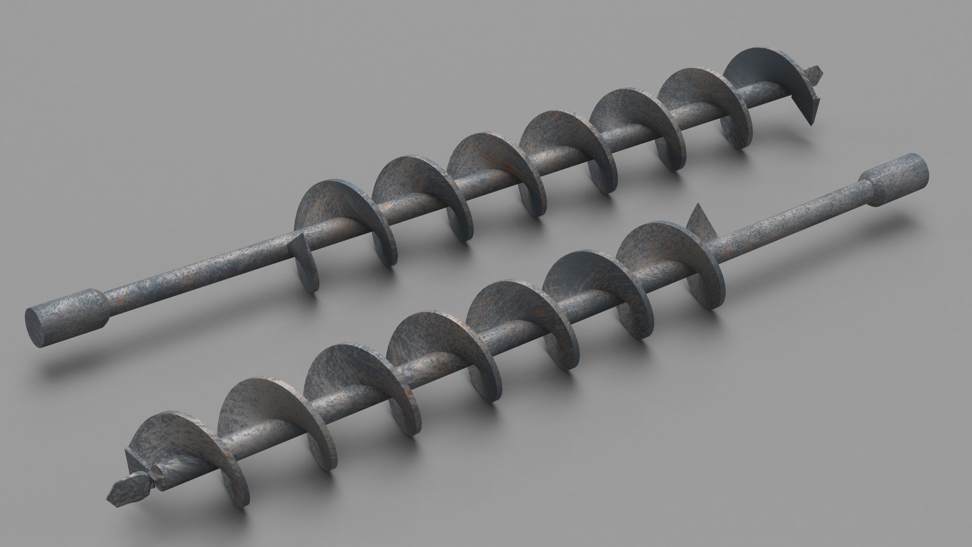 Old Earth Auger Bit 3D Model - TurboSquid 2104811