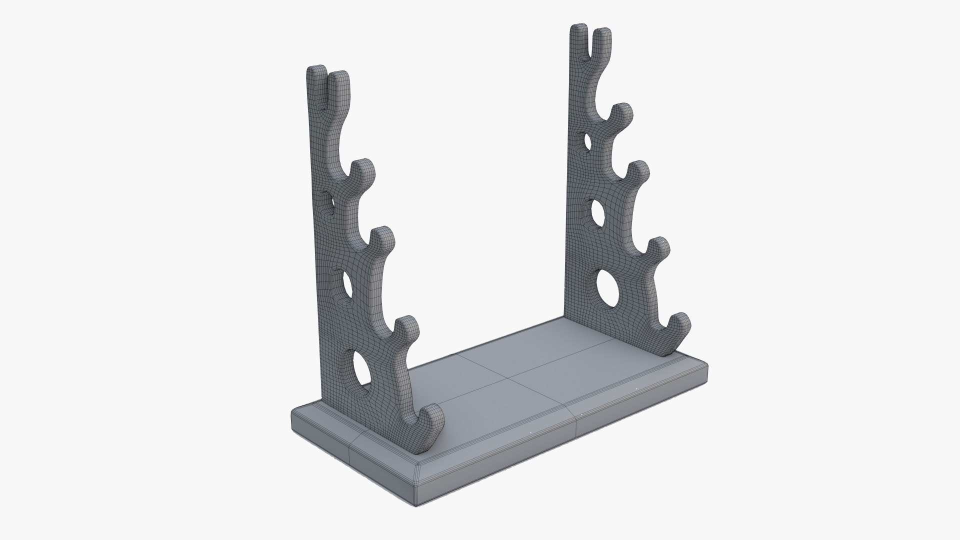 3D Japanese Sword Stands Pack Model - TurboSquid 2248677