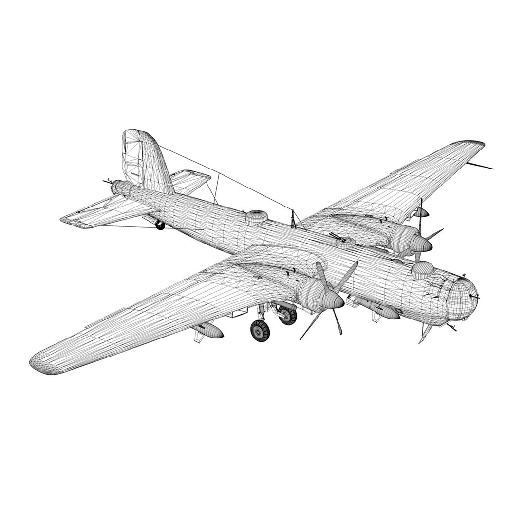 3d Model Heinkel He-177 - Bomber