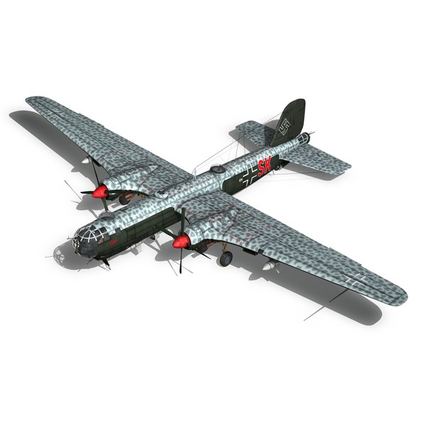 3d model heinkel he-177 - bomber