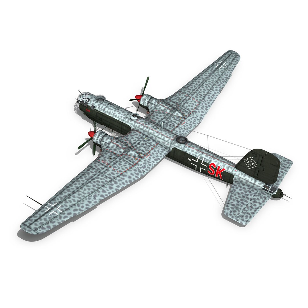 3d Model Heinkel He-177 - Bomber