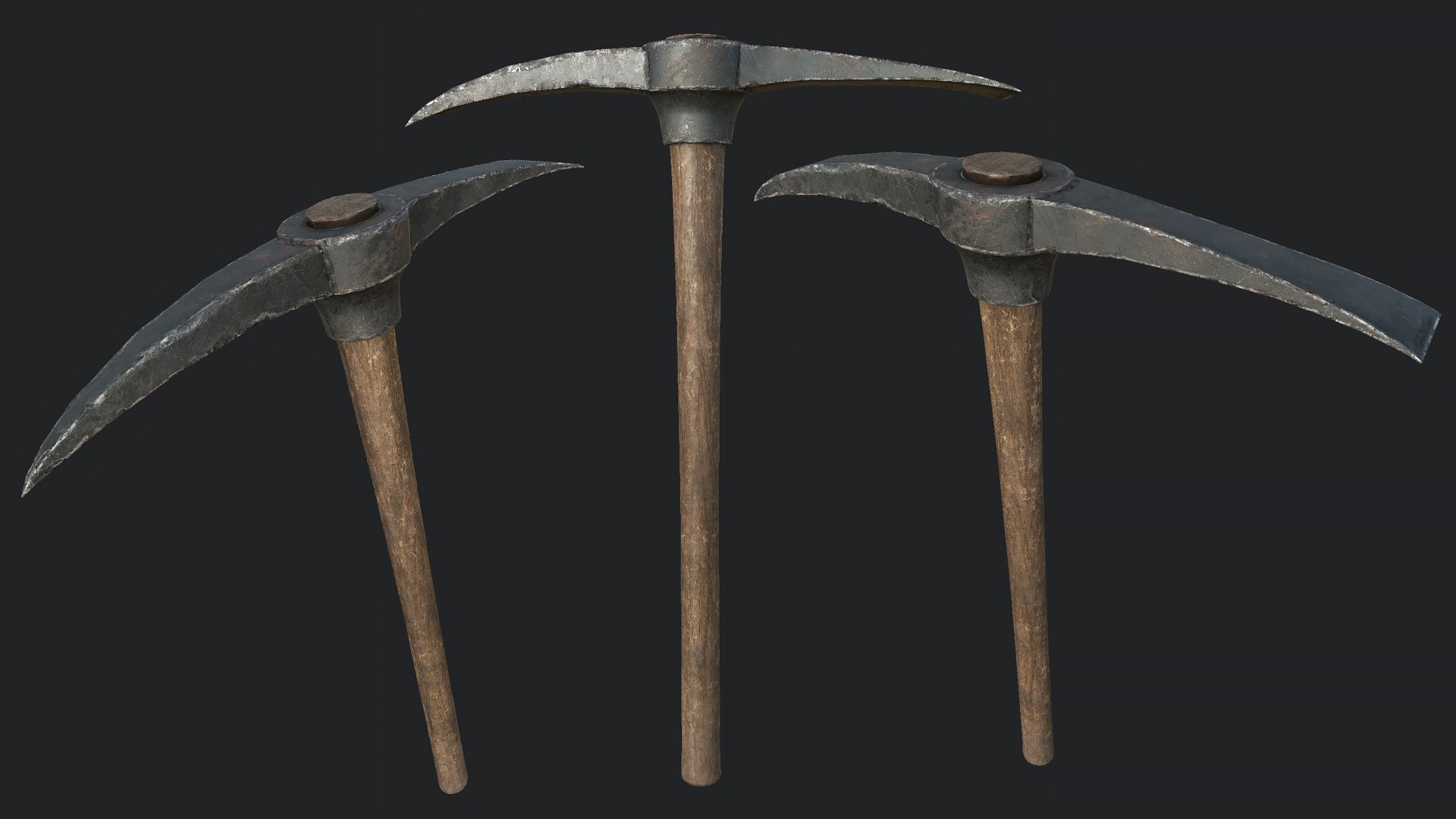 3D Old Pickaxe Pbr Model - TurboSquid 1321362