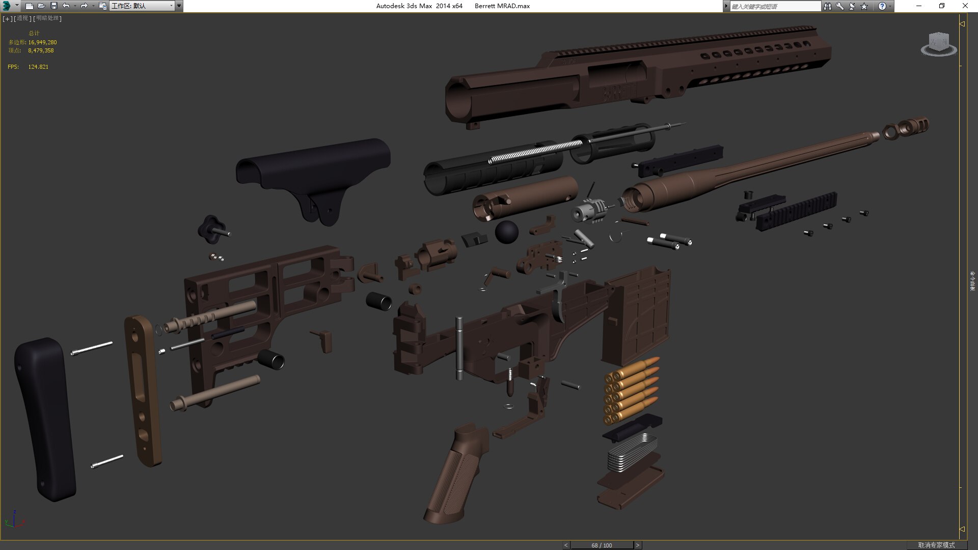 3d Berrett Mrad Model