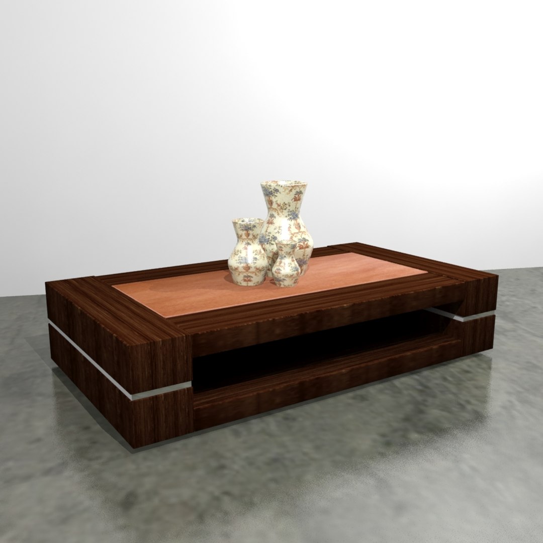 3d Model Set Coffee Tables