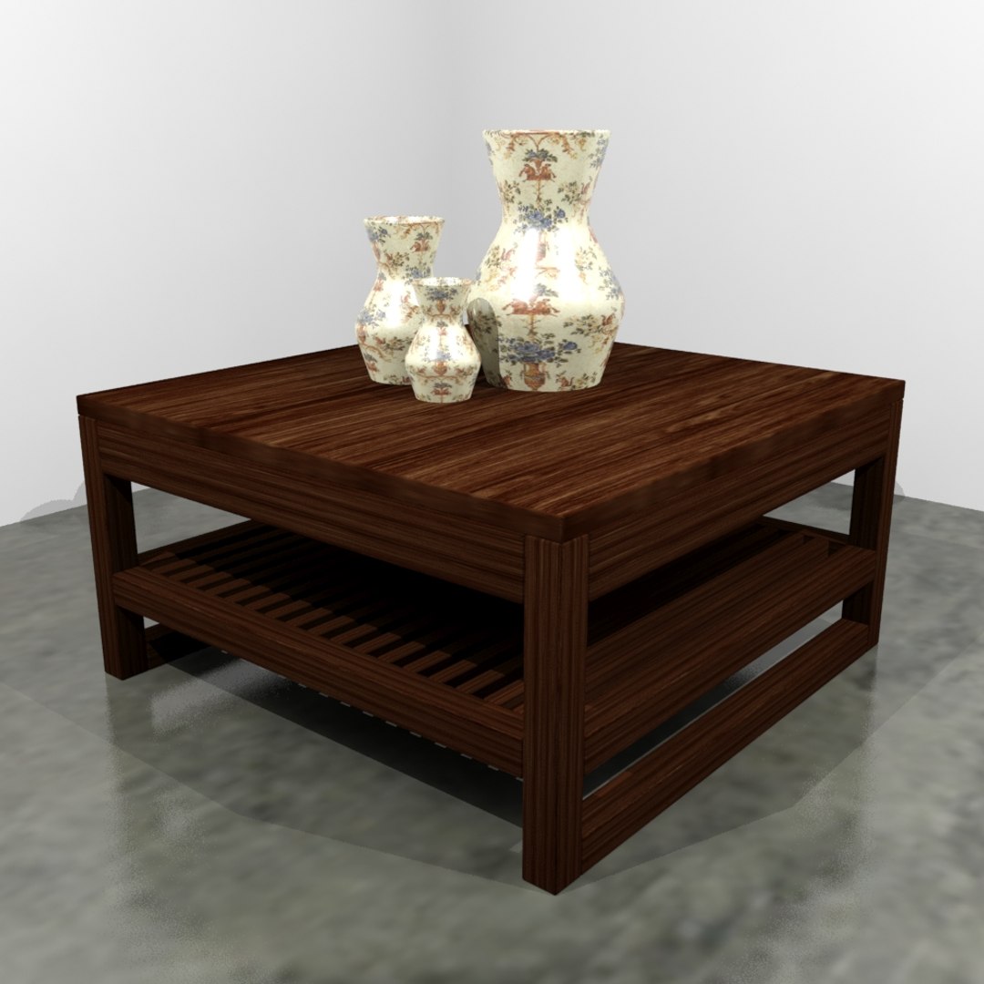 3d Model Set Coffee Tables