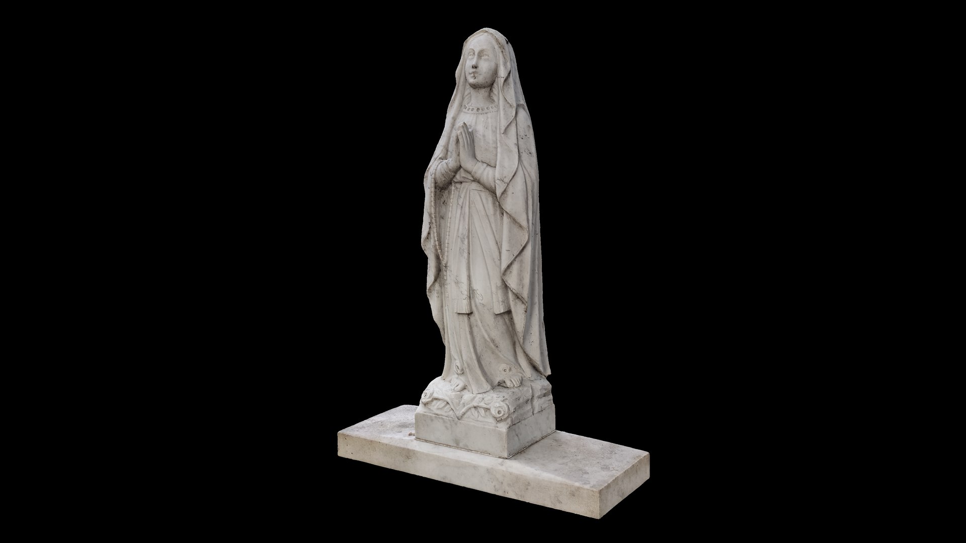 3D Statue Of Mary Magdalene Model - TurboSquid 1790047