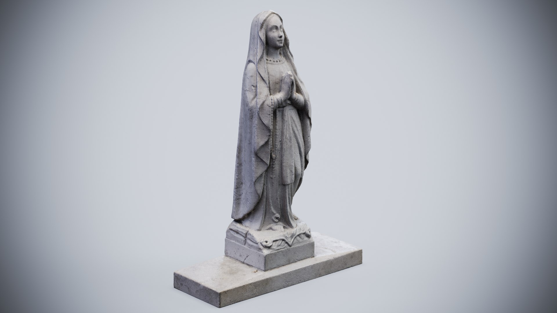 3D Statue Of Mary Magdalene Model - TurboSquid 1790047