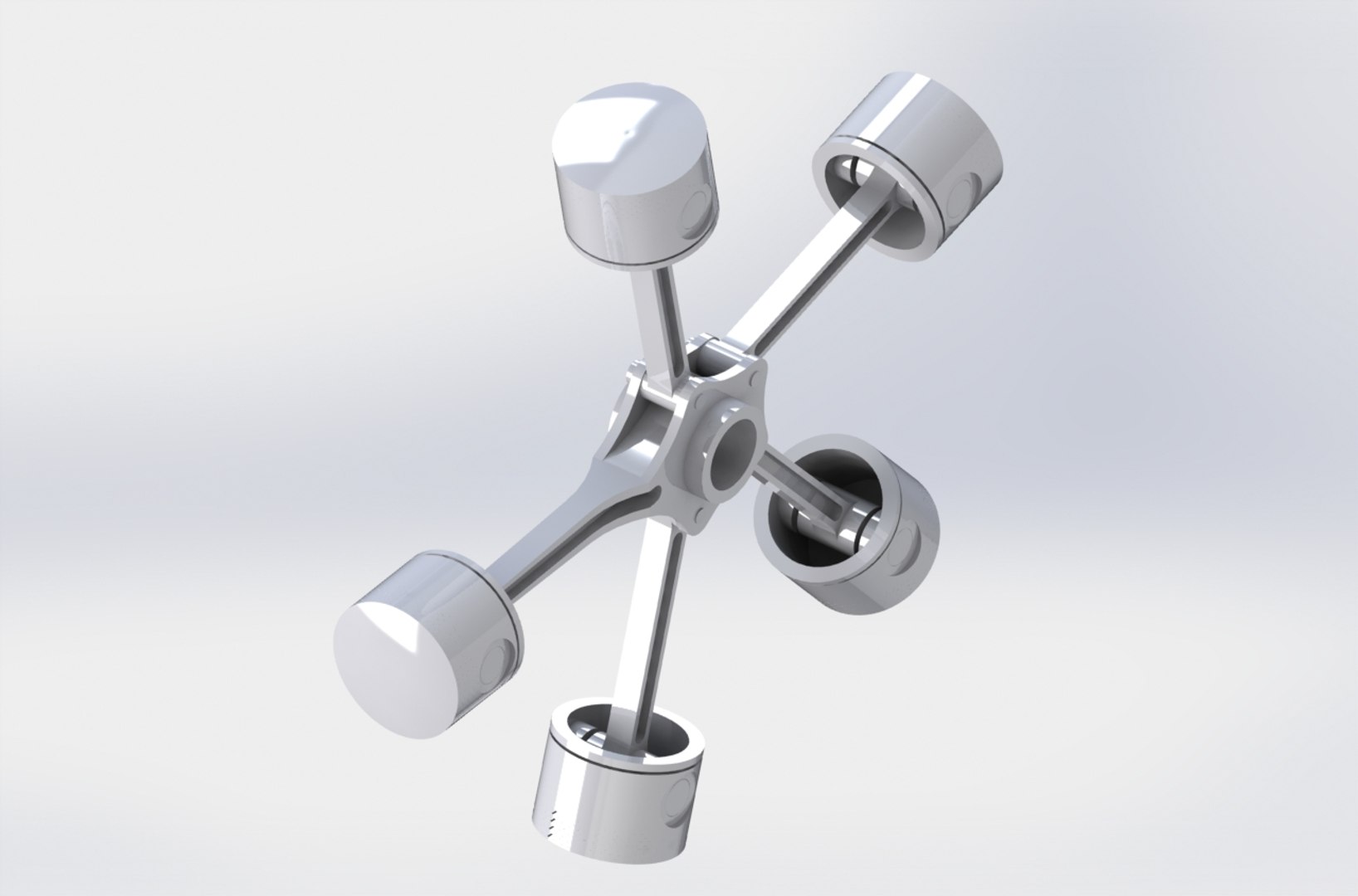 3d Radial Piston Assembly
