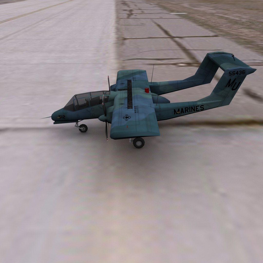 3d North American Ov-10 Bronco