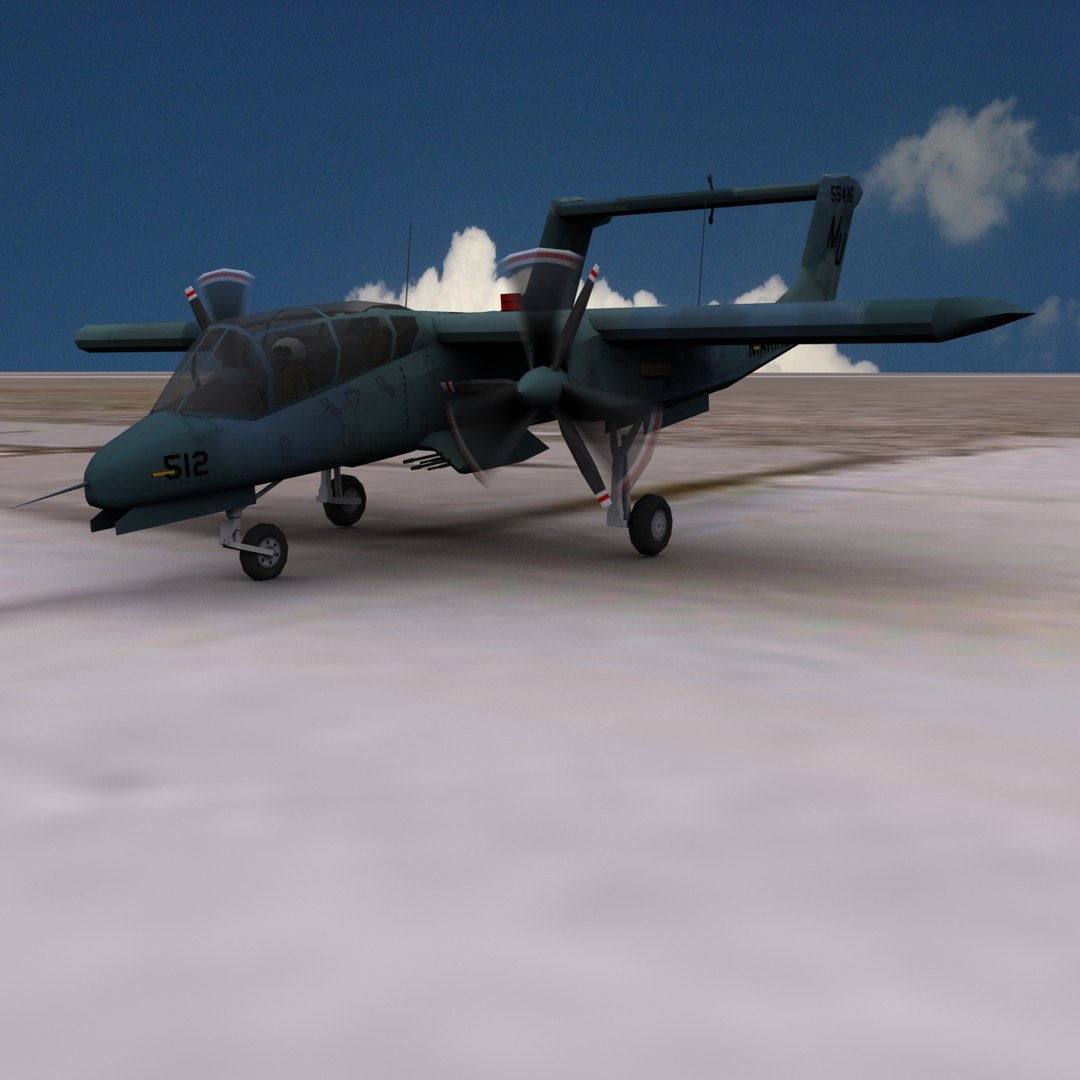 3d North American Ov-10 Bronco