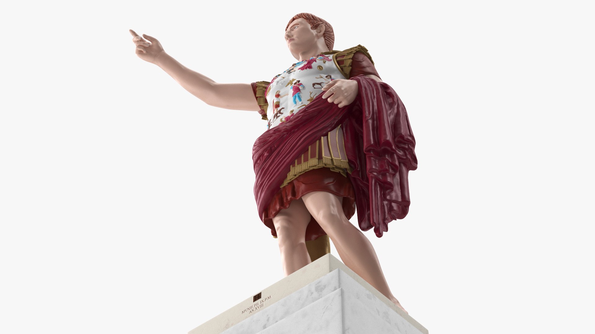 Roman Leader Statue of Prima Porta Stylized Replica 3D model ...