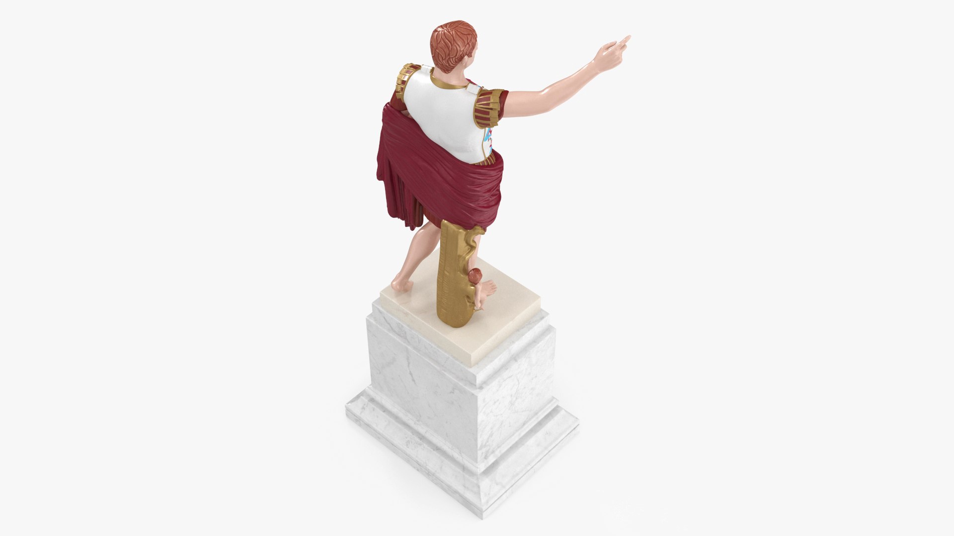 Roman Leader Statue of Prima Porta Stylized Replica 3D model ...