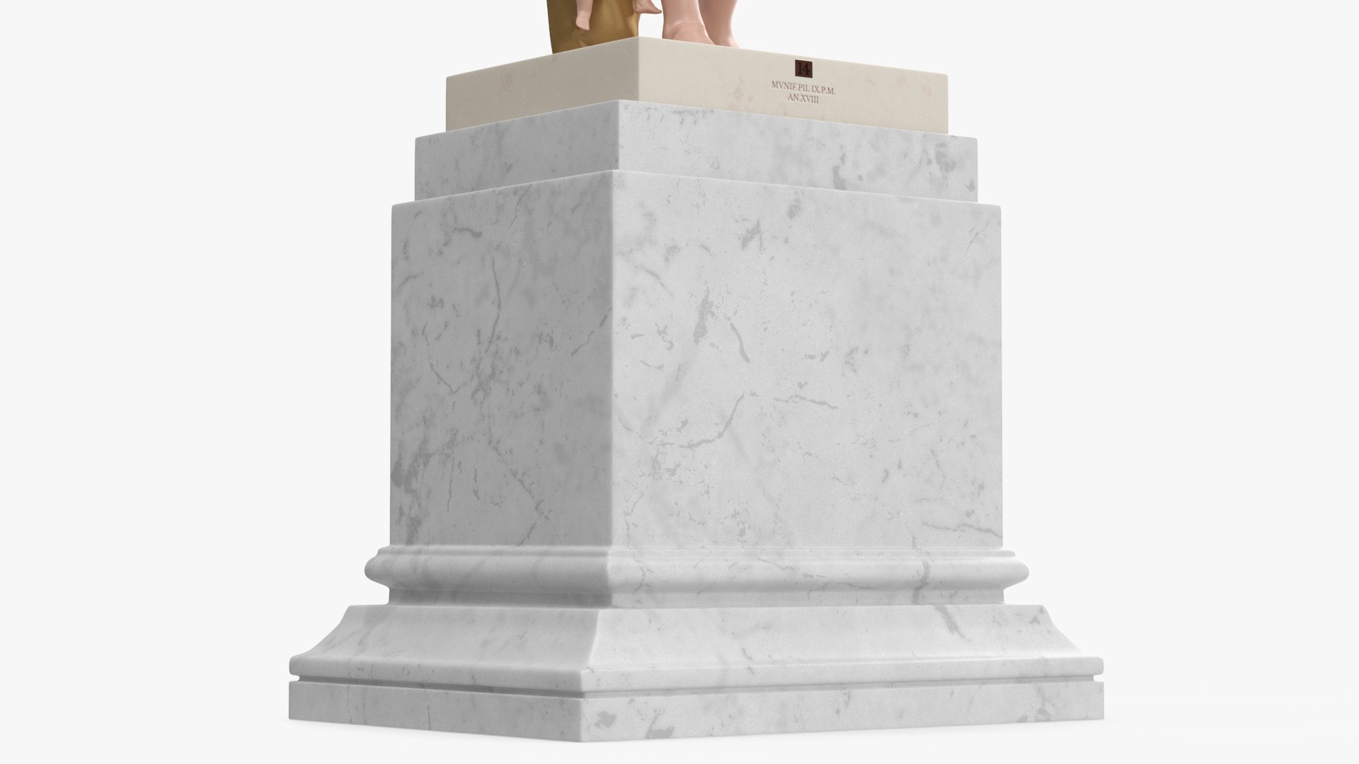 Roman Leader Statue of Prima Porta Stylized Replica 3D model ...