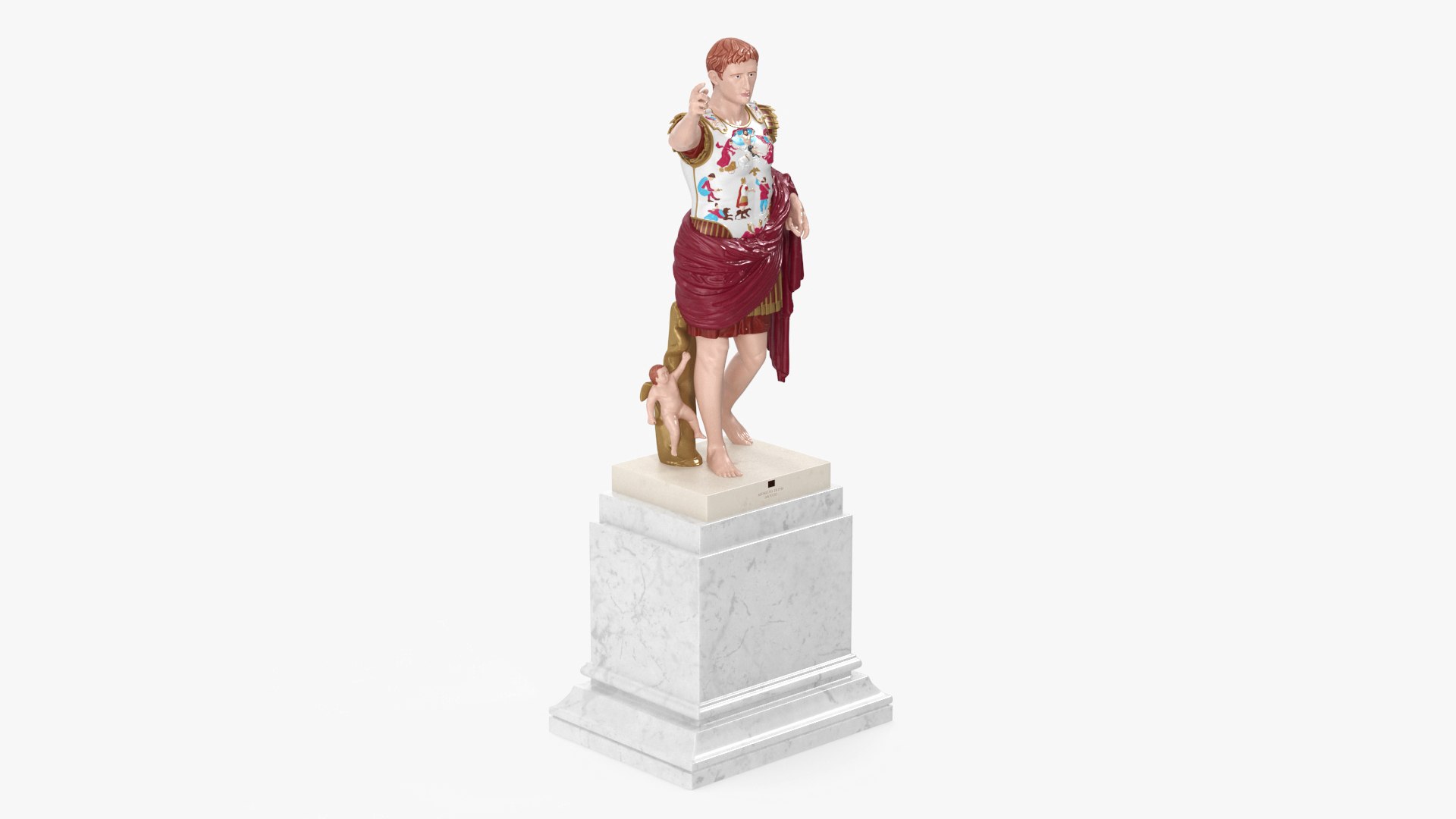 Roman Leader Statue of Prima Porta Stylized Replica 3D model ...